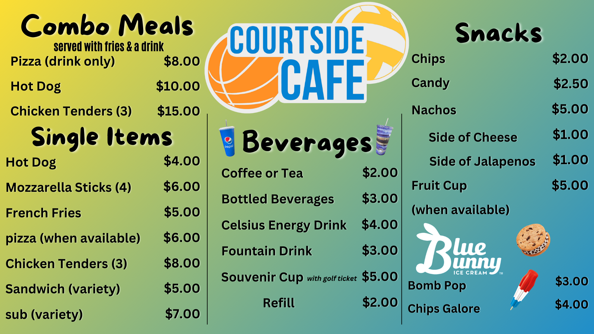 Courtside Café - Myrtle Beach Sports Center